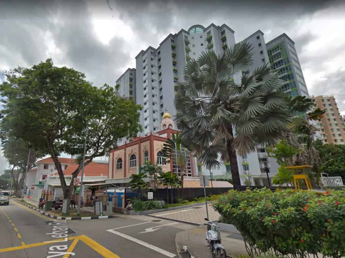 Masjid dekat MRT Singapore itu bernama Wak Tanjong di Paya Lebar